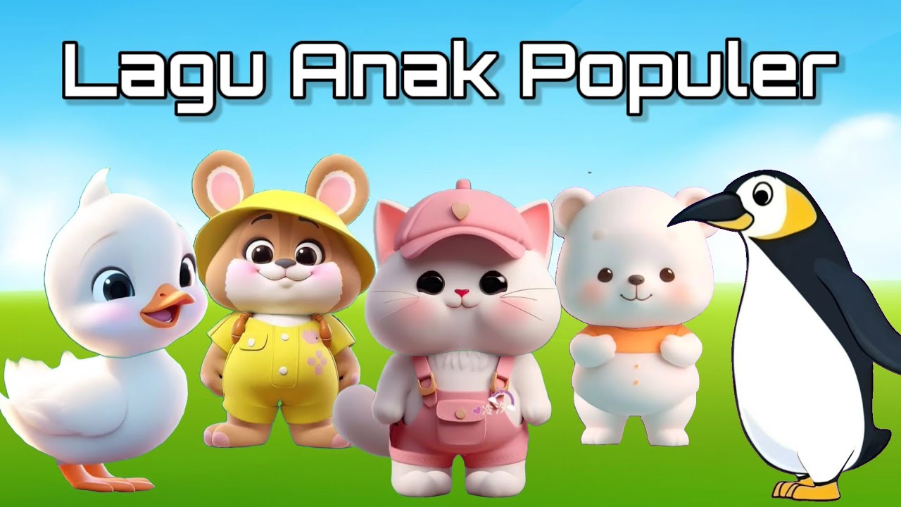 Lagu anak anak populer - potong bebek,sukahati,disini senang,dua mata ...
