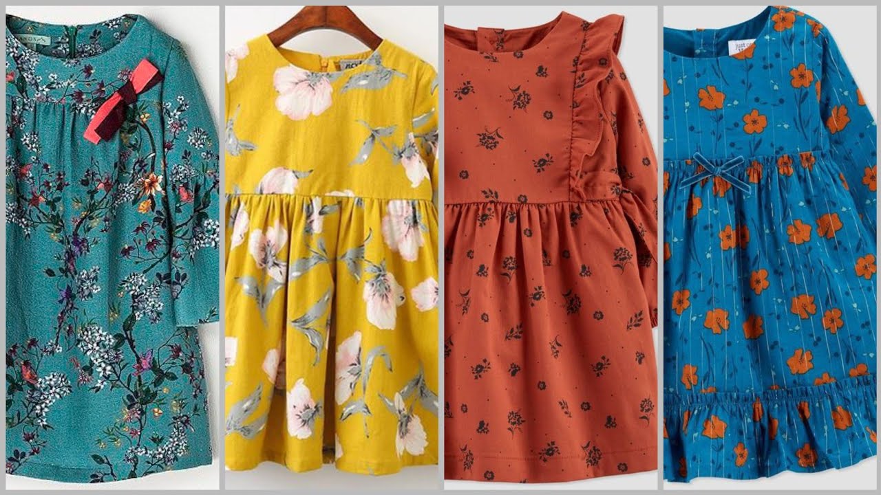 Top 55 (2021) Beautiful Winter Baby Frock designs/Full Sleeves Frock ...