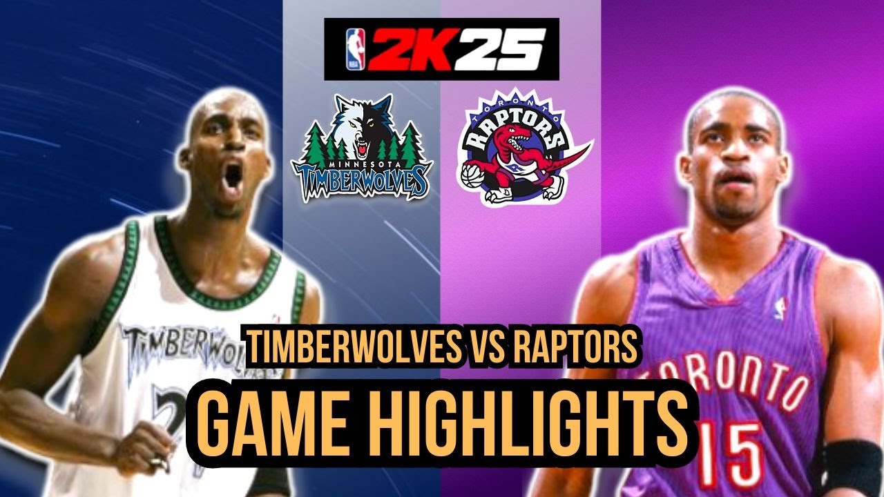 NBA 2K25 : MINNESOTA TIMBERWOLVES vs TORONTO RAPTORS | GAME HIGHLIGHTS ...