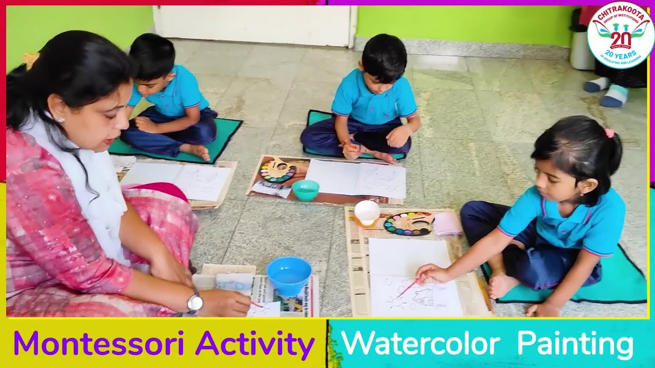 Watercolor Painting - Montessori Activity - YouTube