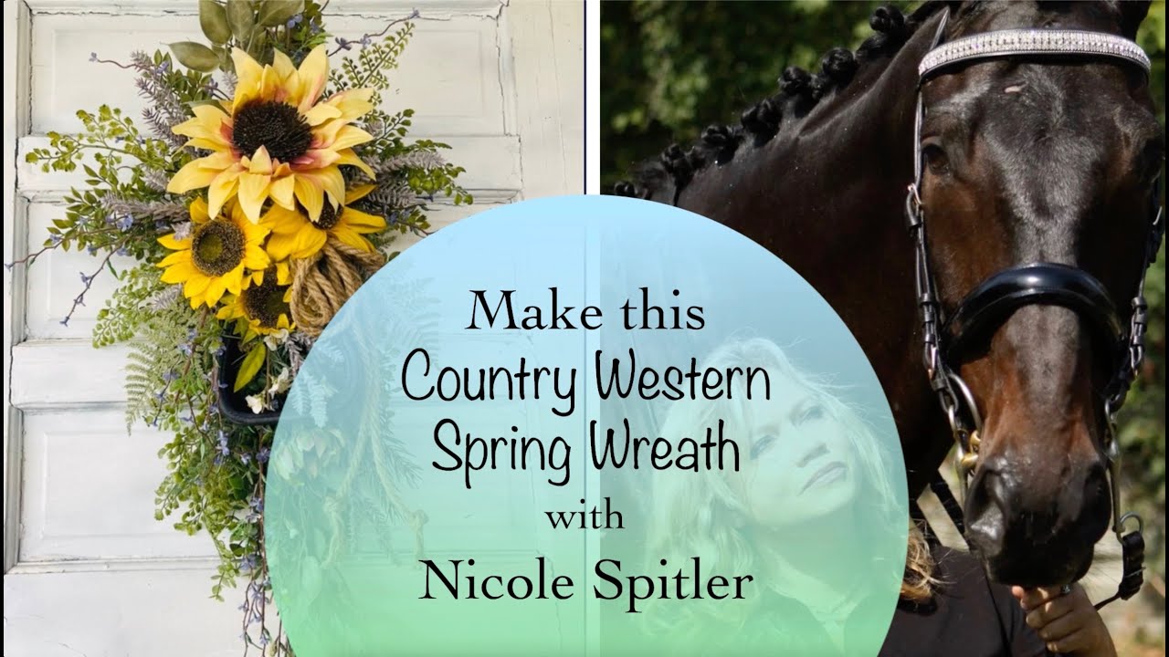 DIY Western Spring Decor// How to Make this Country Spring Wreath Step ...
