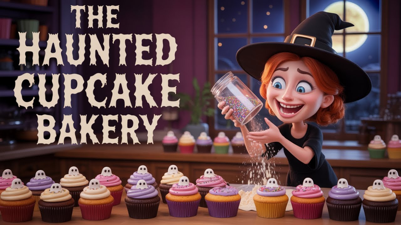 🧁 The Haunted Cupcake Bakery | Halloween Bedtime Story 👻 - YouTube