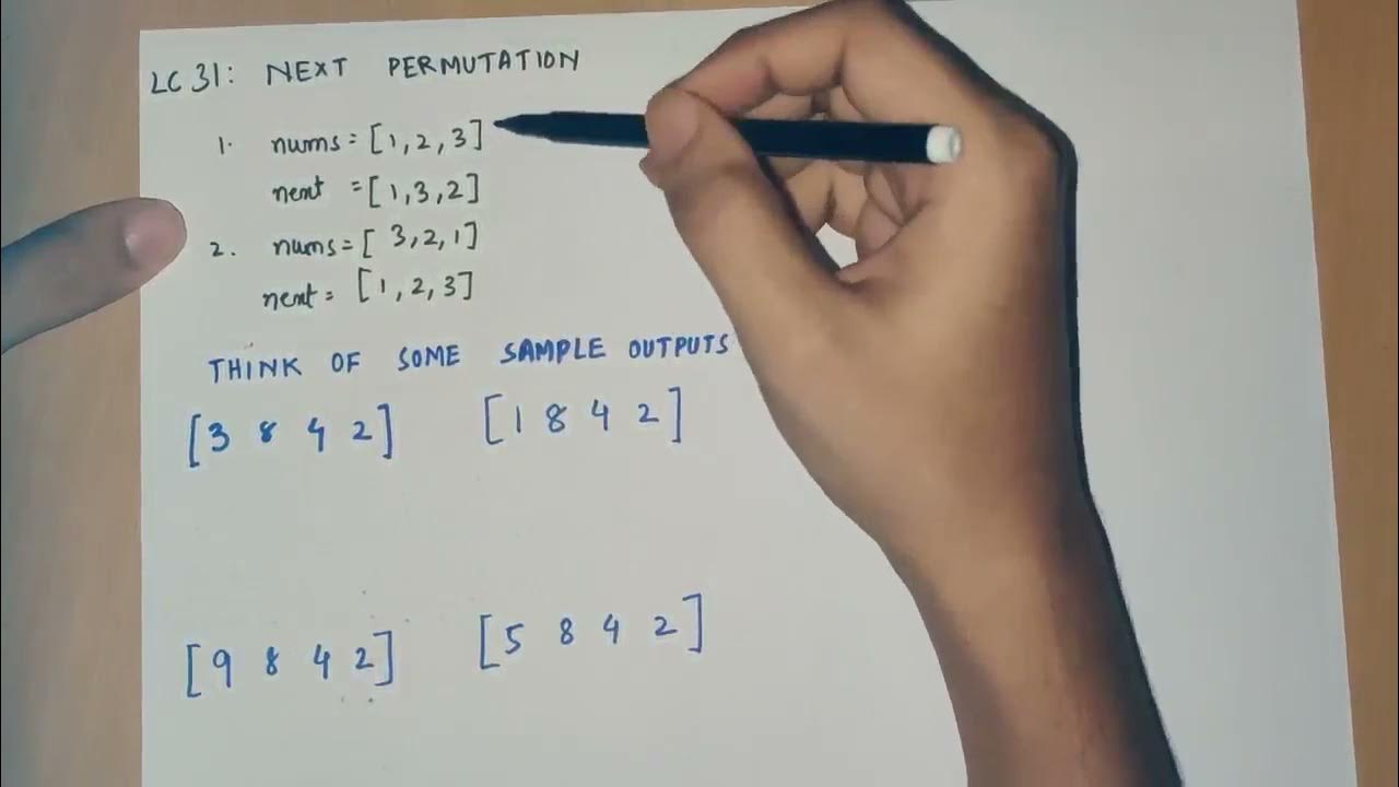 LC 31: Next permutation, Part 1 - YouTube