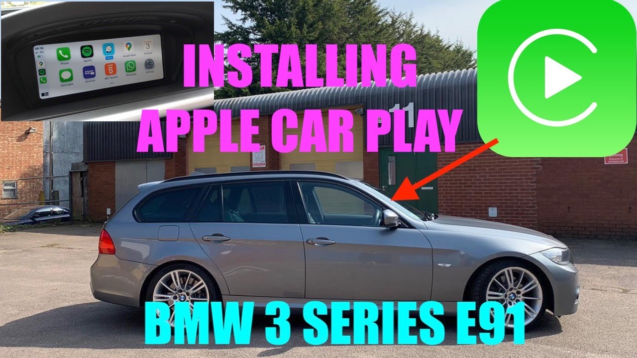 Installing Apple car play into a BMW 3 Series E91 - YouTube