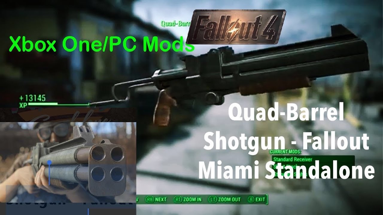 Fallout 4 Xbox One/PC Mods|Quad-Barrel Shotgun - Fallout Miami ...