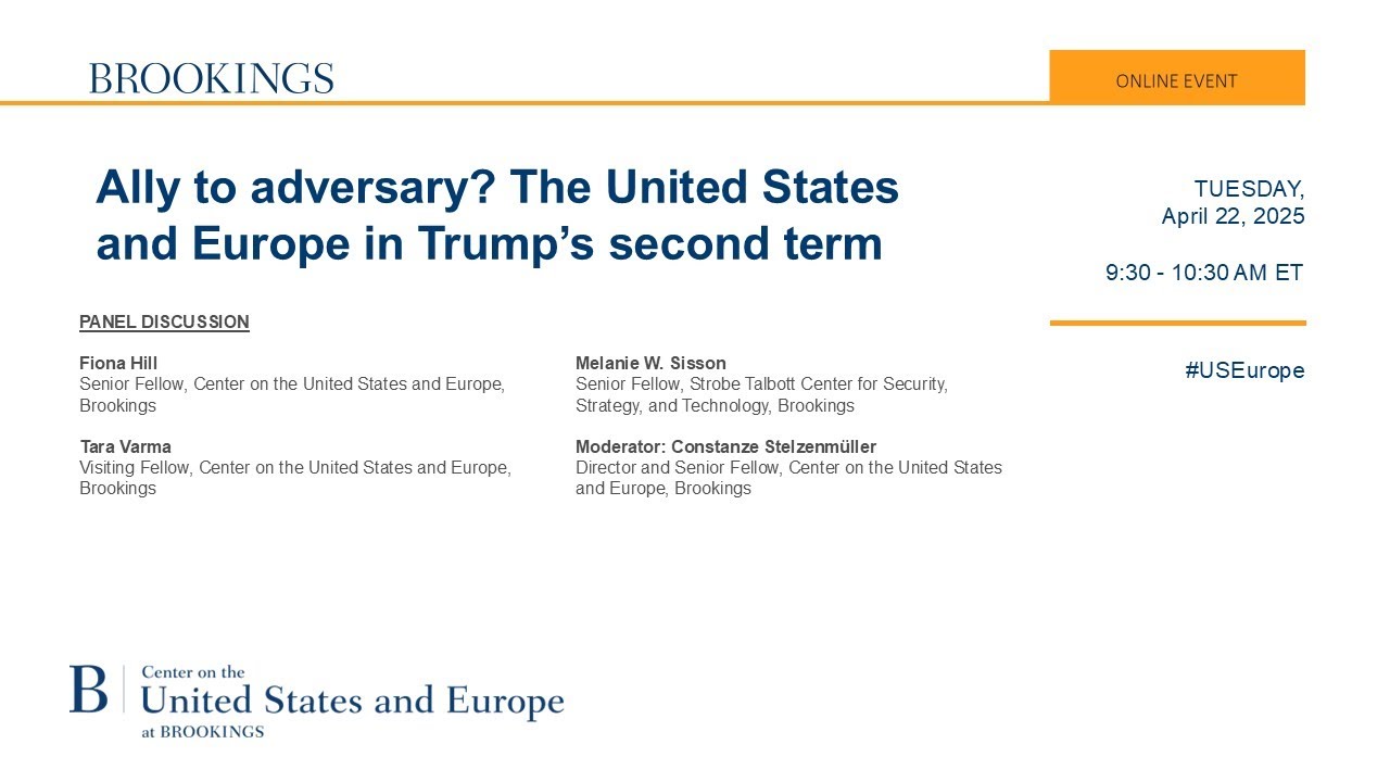 Ally to Adversary? The United States and Europe in Trump’s Second Term ...
