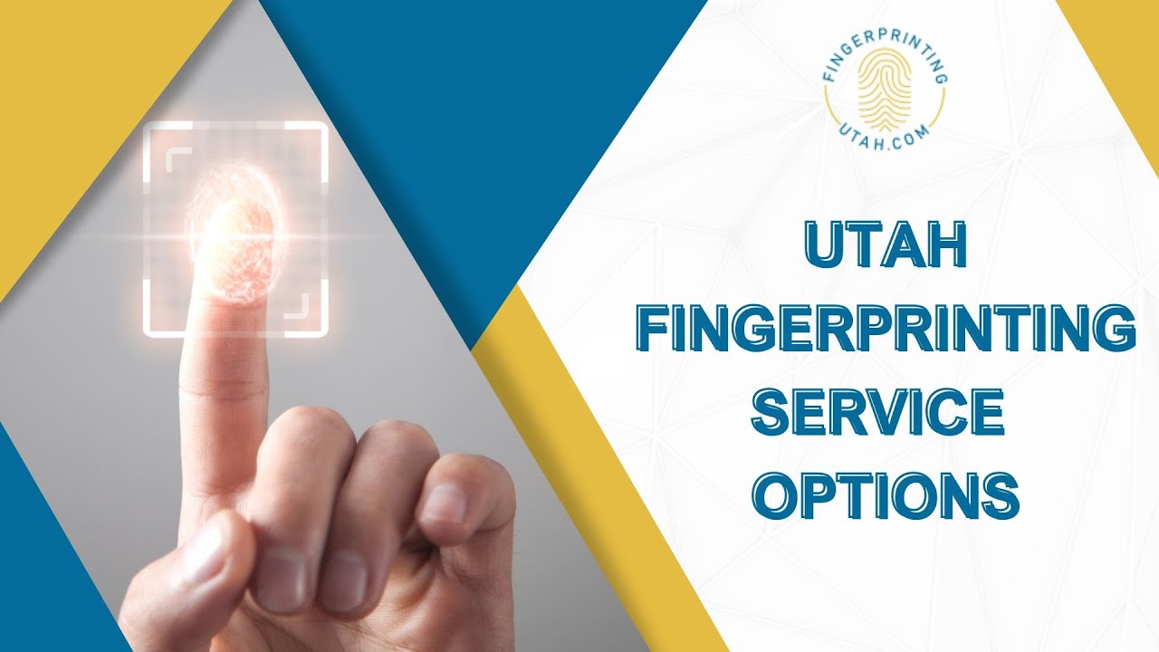 Utah Fingerprinting Service Options - YouTube