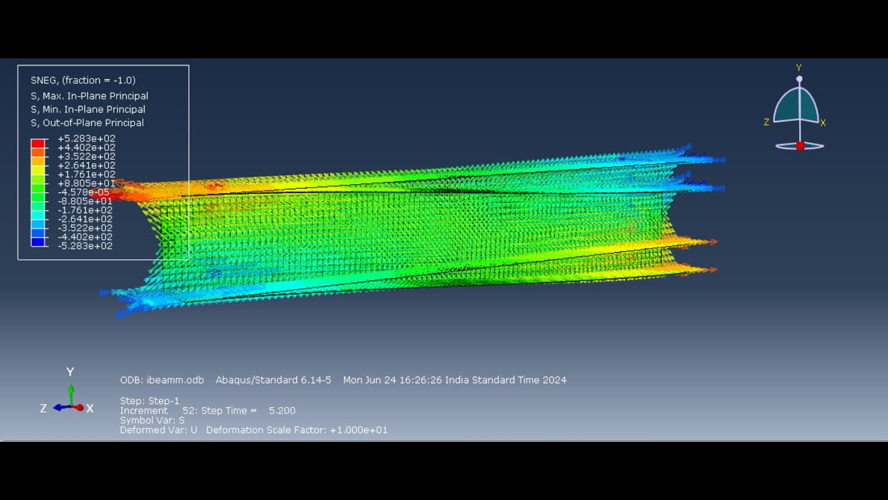 "🔧 Engineering Insights: I-Beam Displacement Load Simulation 💡 ...