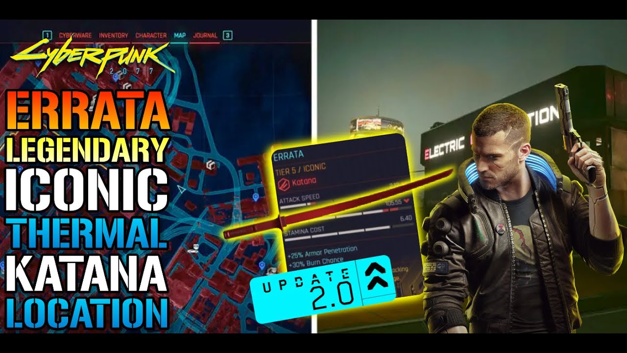 Cyberpunk 2077: How To Get The "Errata" Thermal Katana! NEW Legendary ...