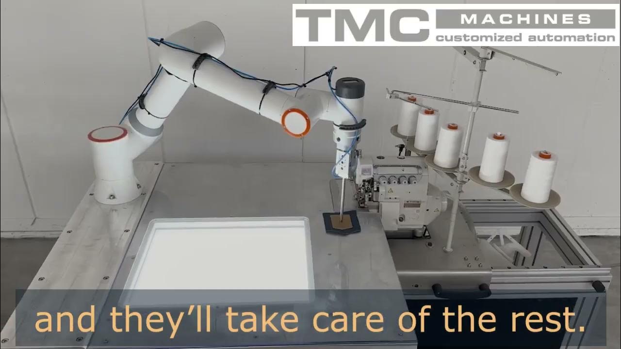 Autonomous Cobot Sewing: Robotic Arm Stitching Fabric with AI Automation - YouTube
