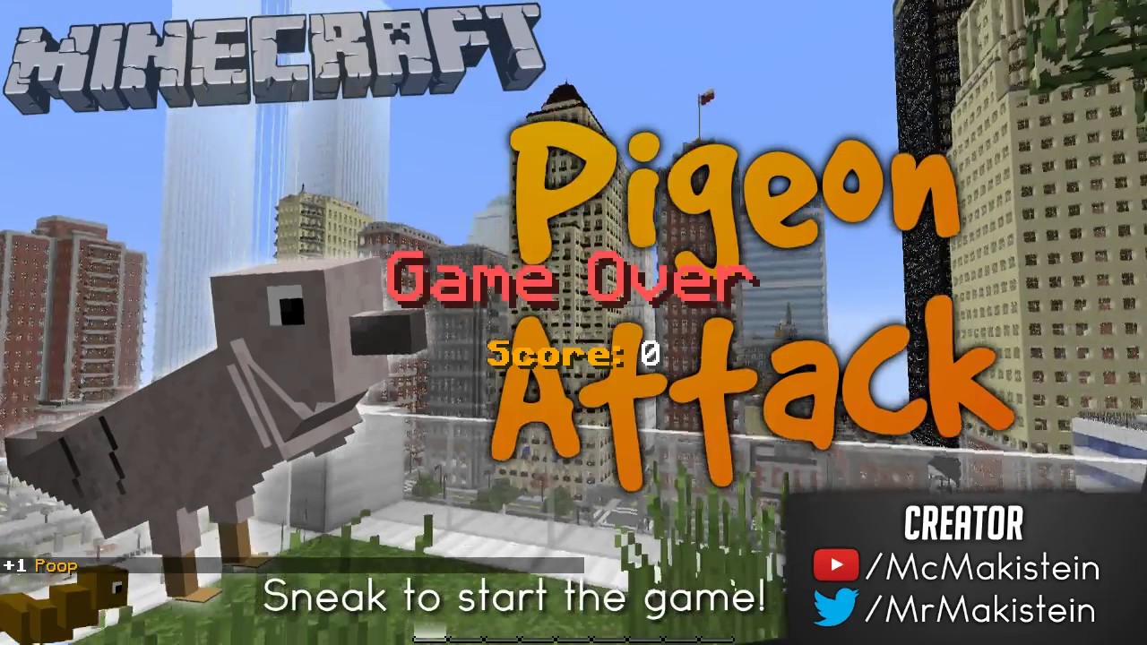 Minecraft - L'attaque du pigeon - YouTube