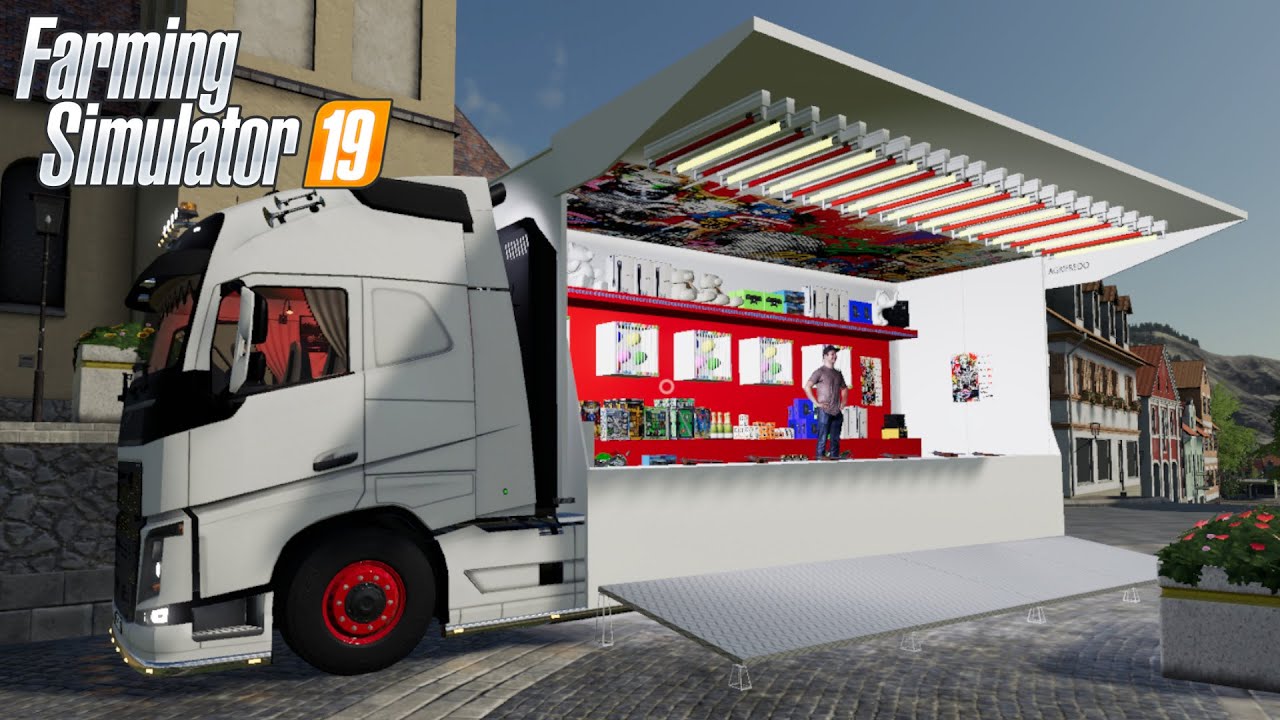 FS19 - Volvo FH16 MOBILE SHOP or GAMING ROOM - NEW Truck mod for ...