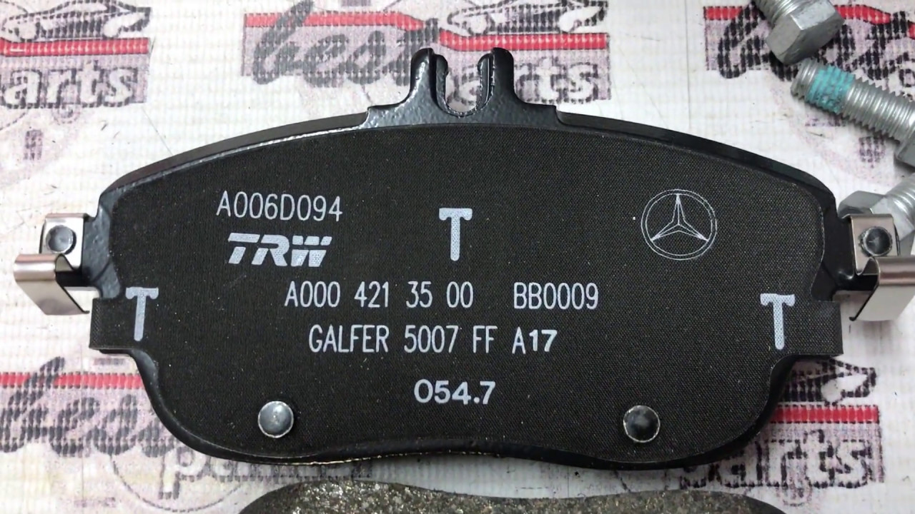 A0004203002 Колодки тормозные передние Mercedes CLA C117 / GLA X156 / A ...