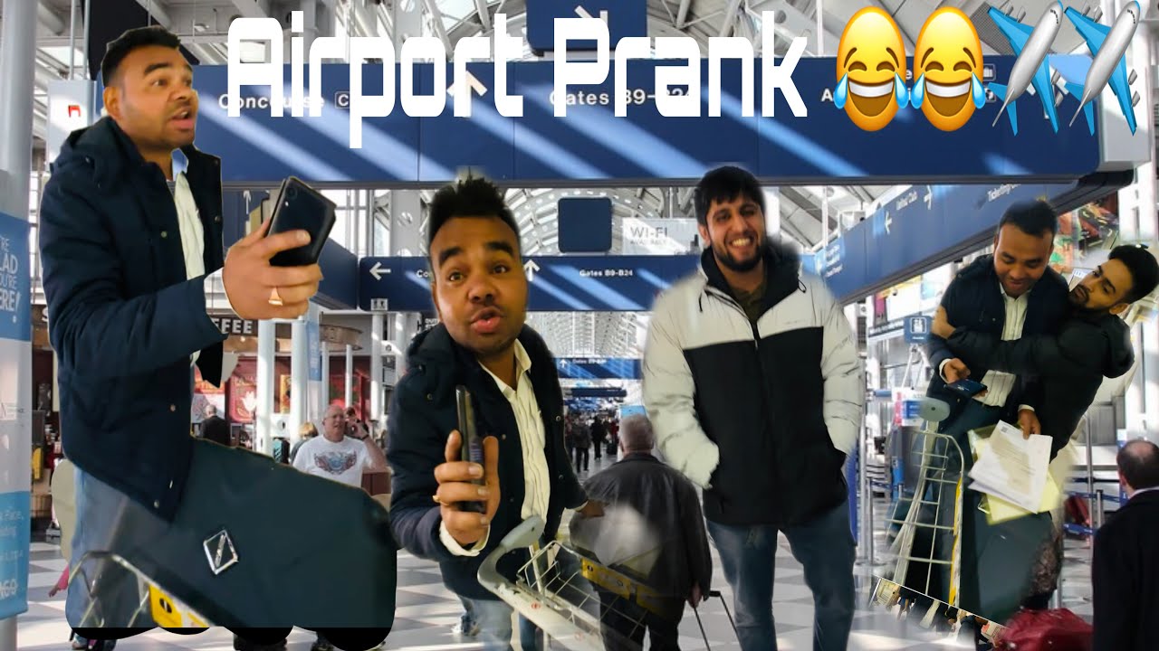 England airport prank with a new friend from India 😂😂 - YouTube
