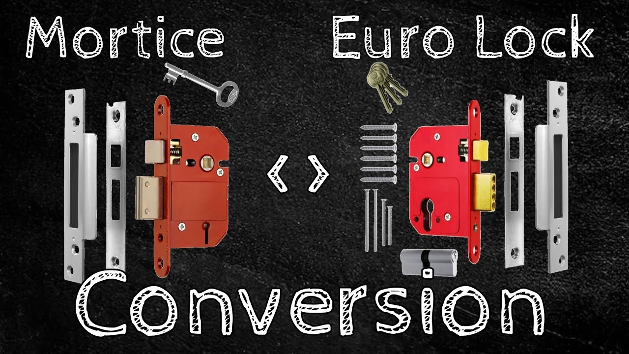 Mortice Key Lock to Euro Key Lock, Easy Swap Tutorial - YouTube