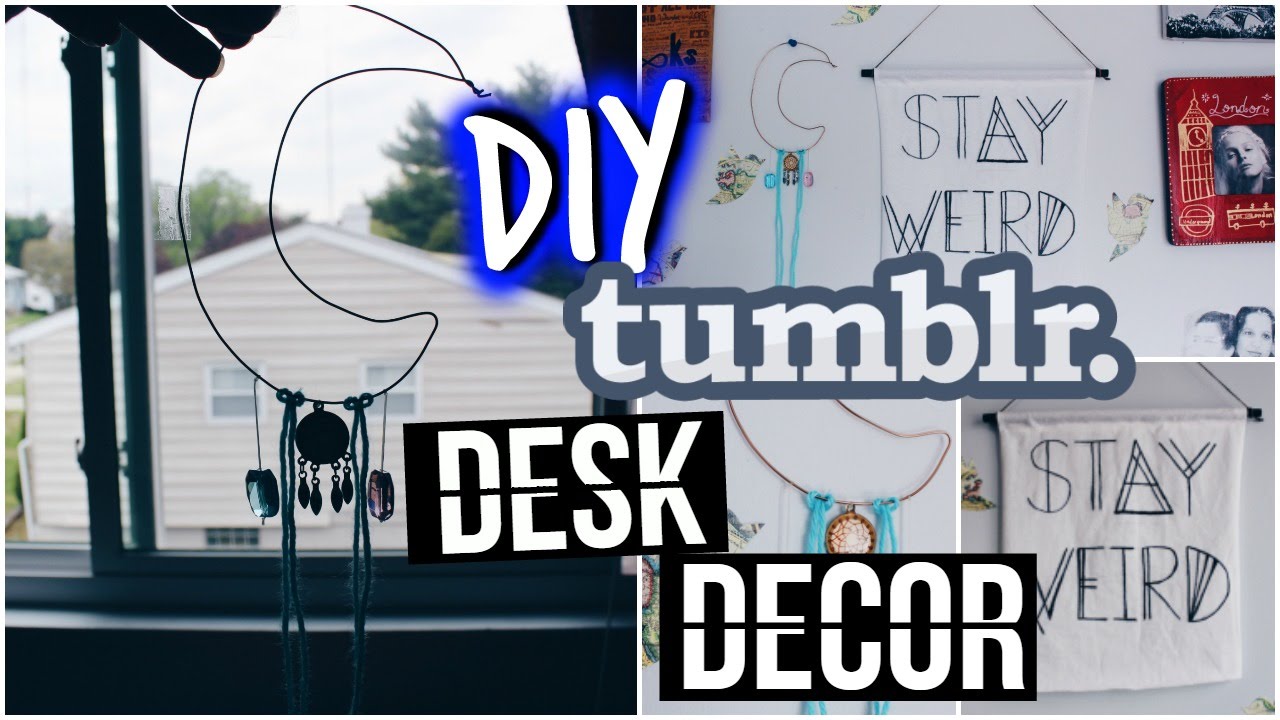 DIY Tumblr Desk Decor | Tumblr Inspired! - YouTube