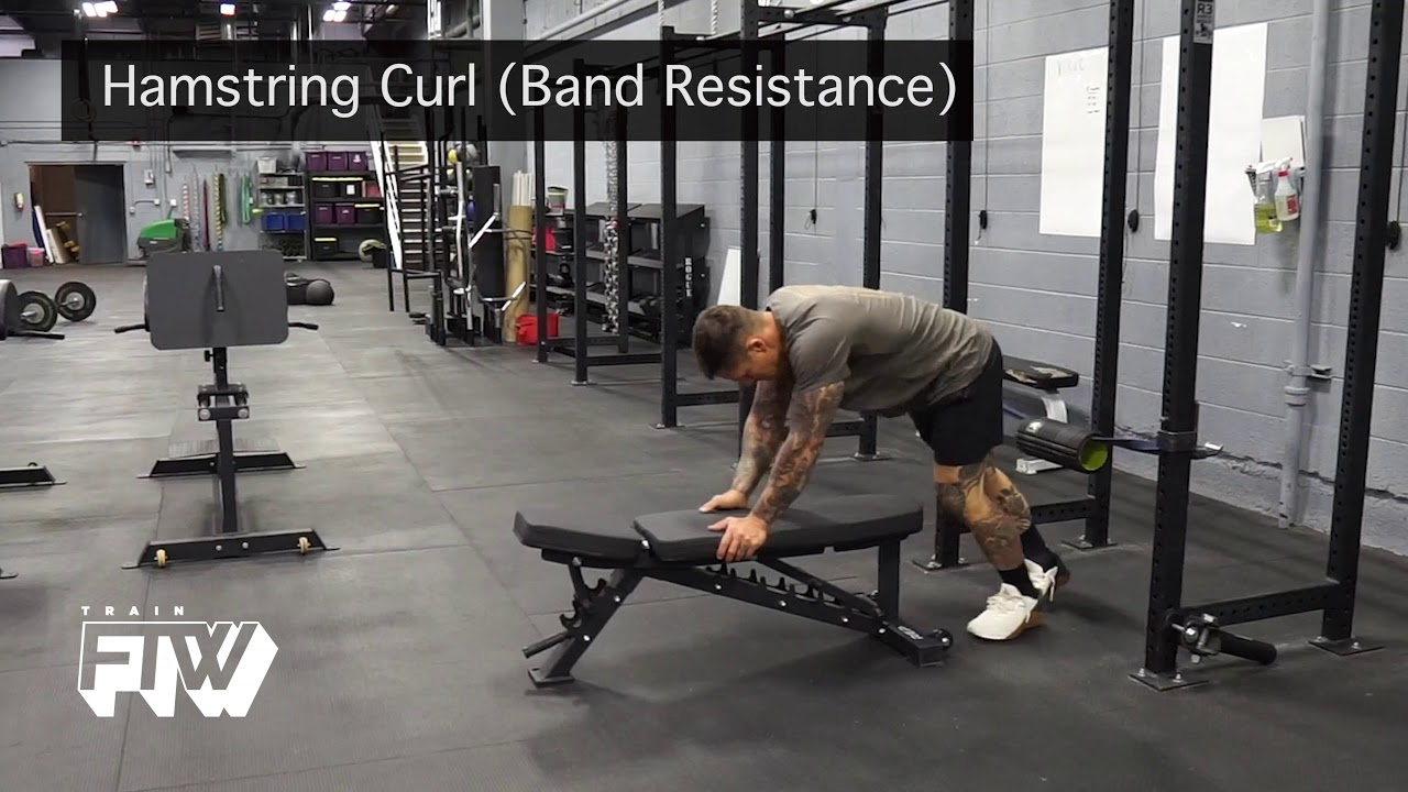 Hamstring Curl (Band Resistance) - YouTube