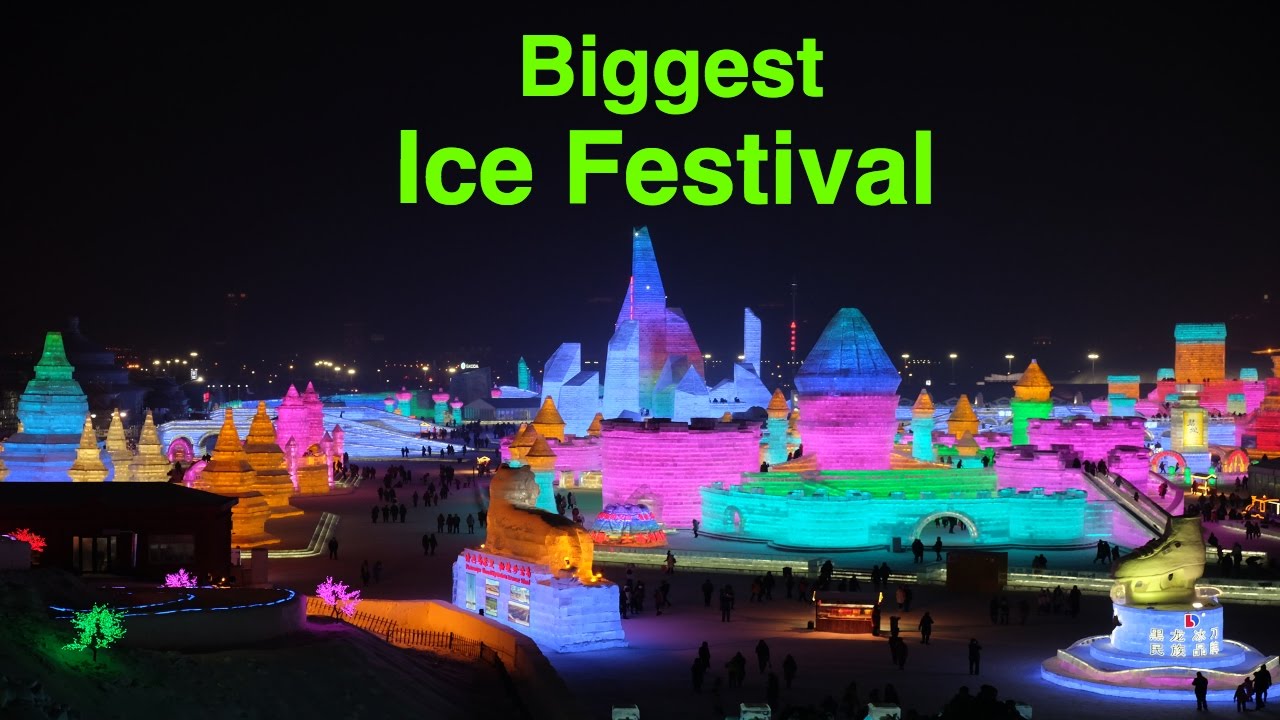 Harbin Ice & Snow Festival 2017 - Worlds Biggest Ice Festival - YouTube