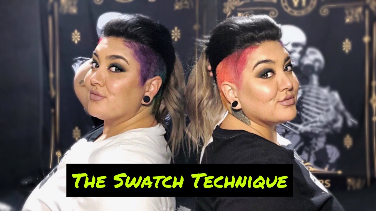 Rainbow Undercut (Trying the Swatch Technique) - YouTube