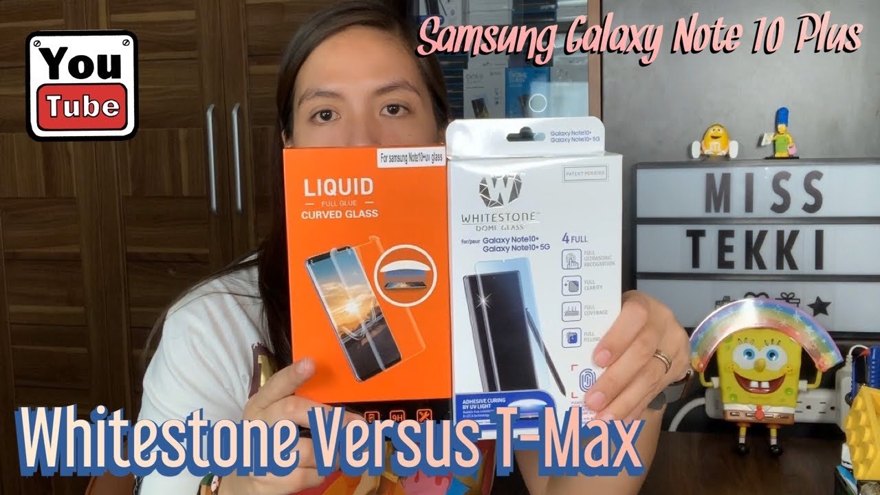 Samsung Galaxy Note 10/10+ Whitestone Dome & T-Max UV Dome Tempered ...