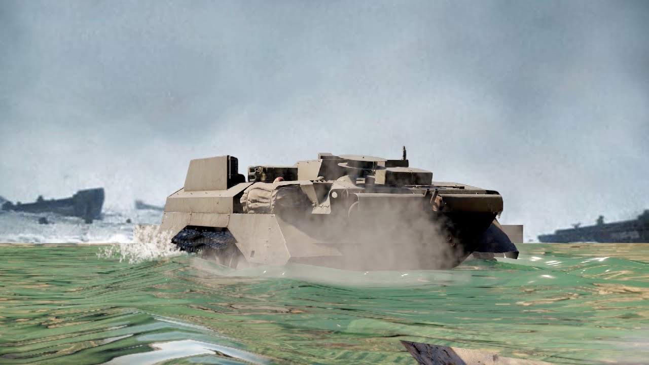 Alecto I - British D-Day land boat crew carrier - War Thunder - YouTube