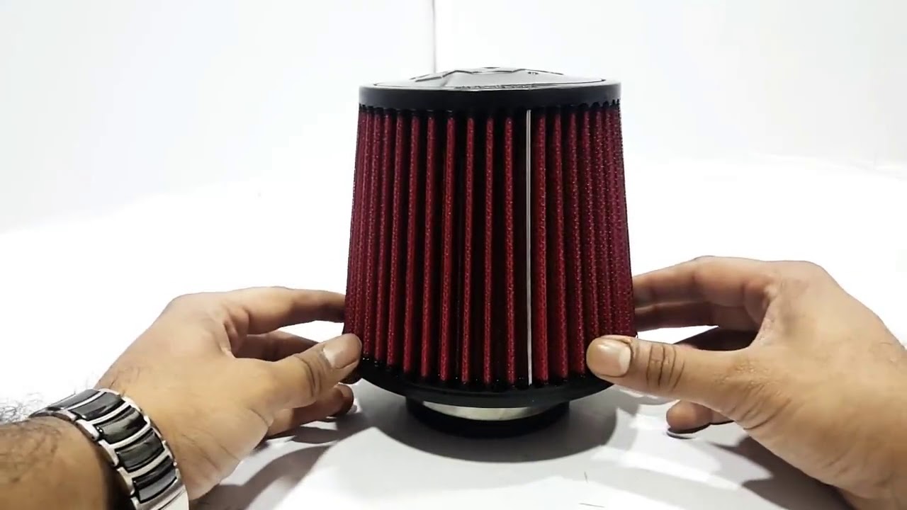 Simota Air Intake Filter Red – Universal - YouTube