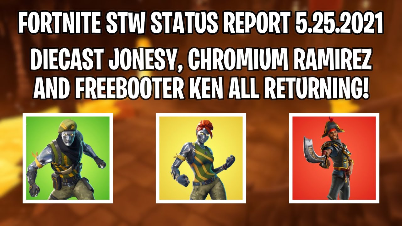 Diecast Jonesy, Chromium Ramirez, Freebooter Ken & more! | Fortnite STW ...
