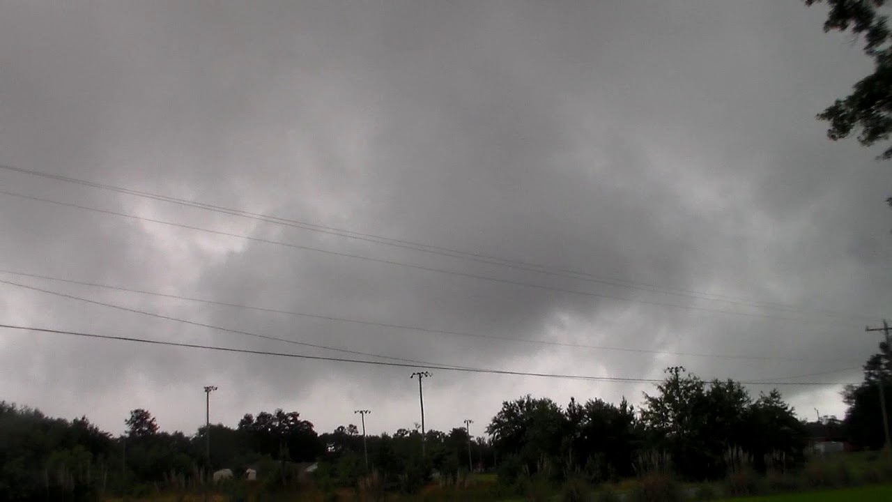 Funnel clouds in subtropical storm Alberto's rain band. - YouTube