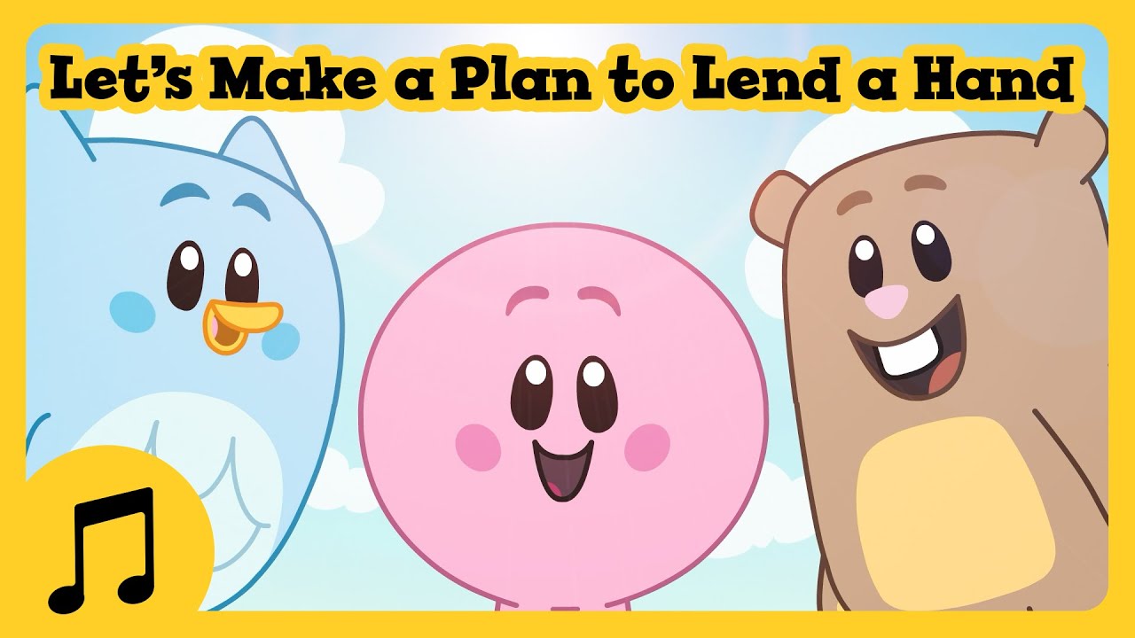 Let's Make a Plan to Lend a Hand Sing-Along Song 🎤🎵 Luna Chip & Inkie ...