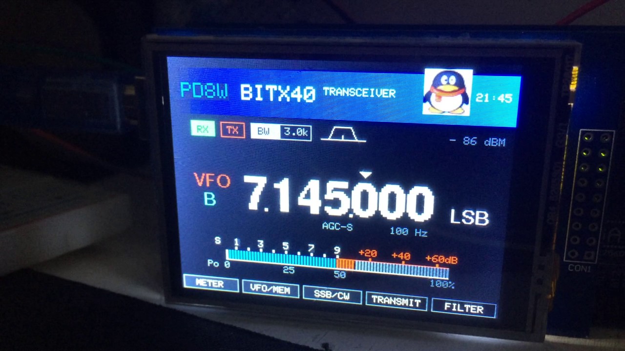 Next steps in building the screen for the BITX40 - YouTube