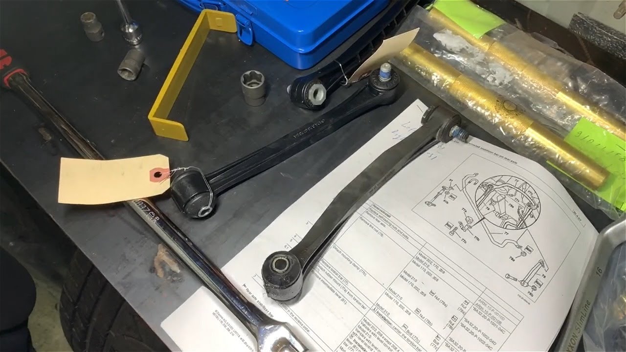 Mercedes W210 E430 - New Rear ARB links & Adjustable Camber Arms ...