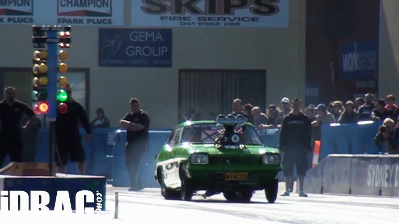 MINCER BLOWN V8 CAPRI LAUNCHES A AMAZING 7.5@193 AT APSA - YouTube