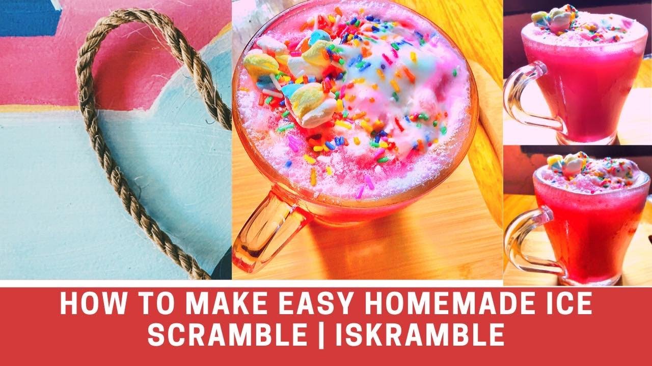How to Make Easy Homemade Ice Scramble 2019 | Iskramble - YouTube
