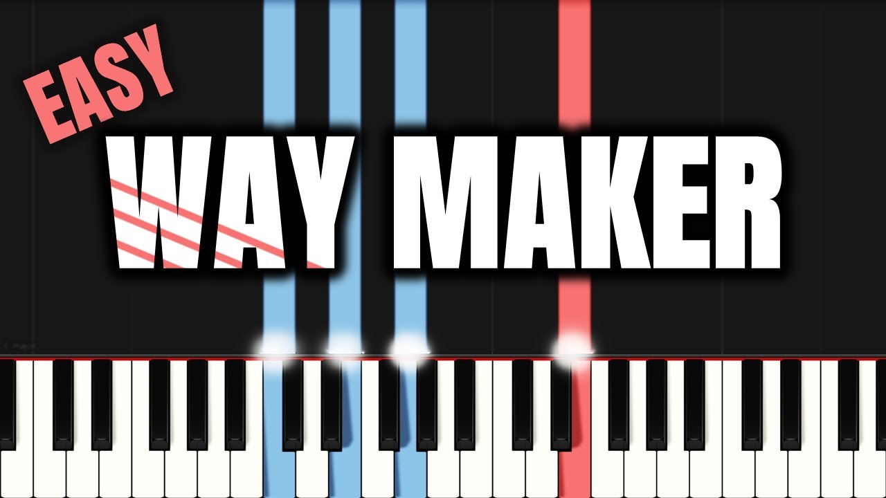 Sinach - Way Maker | EASY PIANO TUTORIAL by Synthly Piano - YouTube