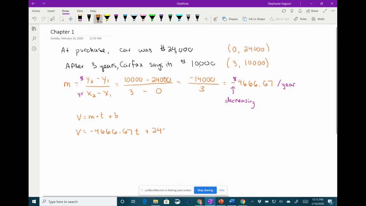 MA141 Linear Depreciation - YouTube