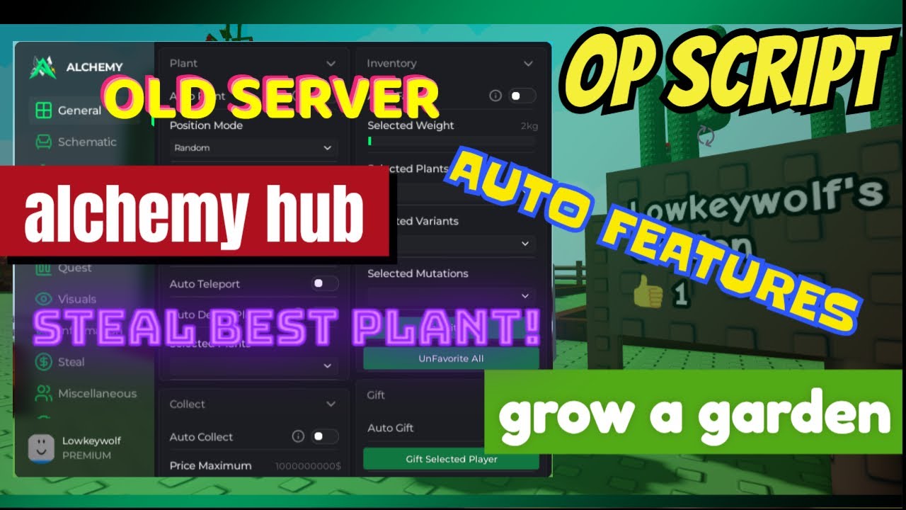 OP Script Dropped - Alchemy Hub👀 - YouTube