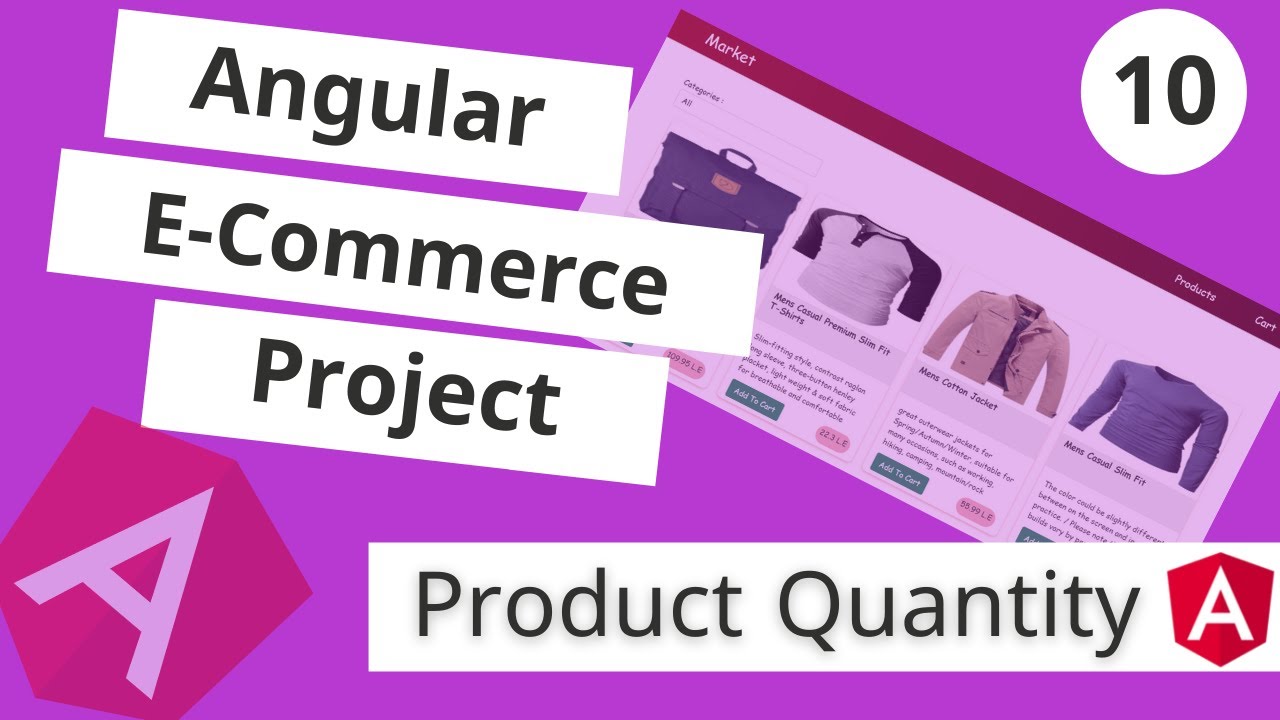 E-Commerce Angular Project أضافة عدد المنتج قبل السلة :Add Product ...