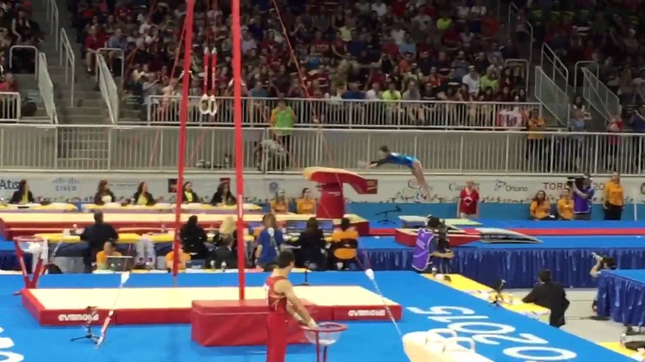 Team Canada's Maegan CHANT in Pan Am Women's Vault final - YouTube