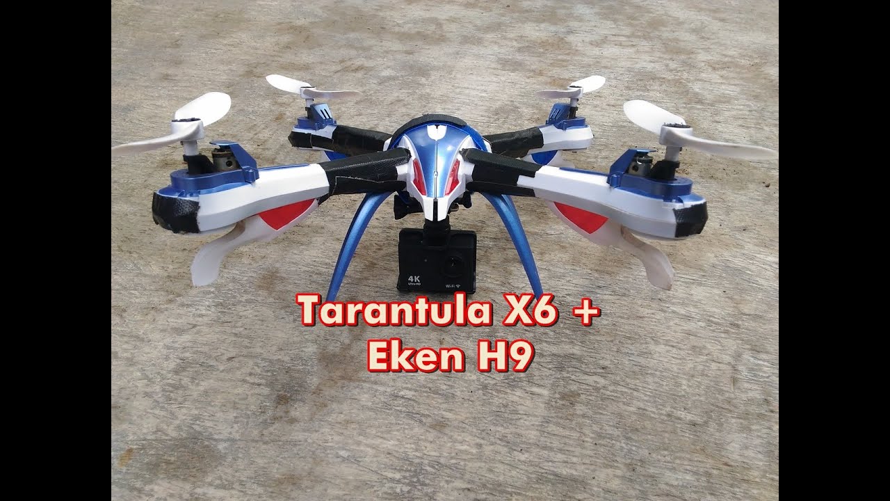 Drone Battray Low And Crash Tarantula Action Camera Eken H9 - Lucky ...