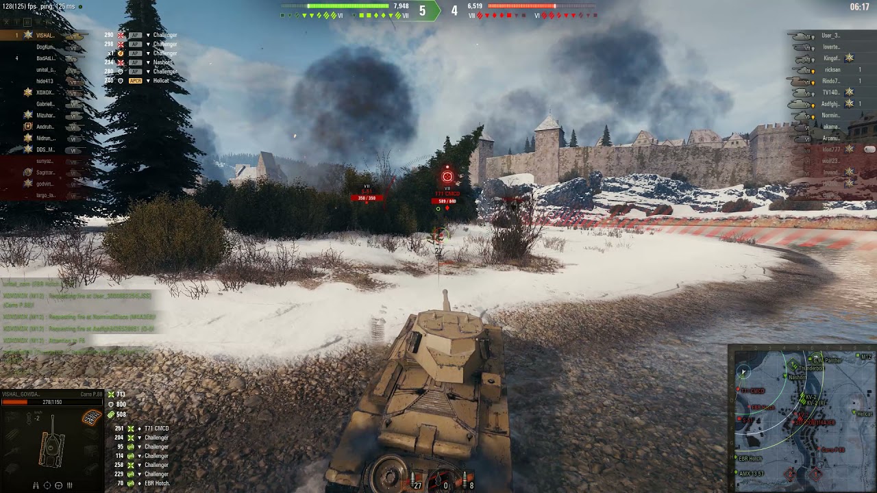 Carro d'assalto P.88 Tier 7 Italian Heavy Tank New Crew 3 Kills | World ...