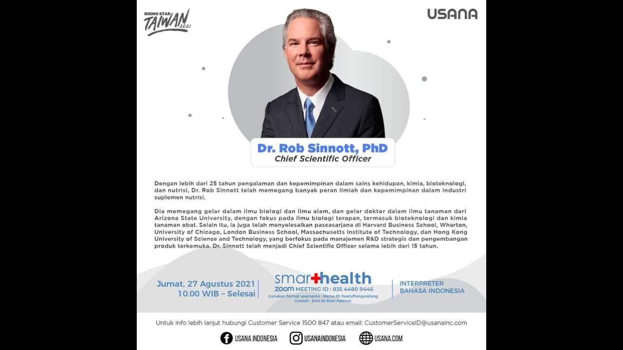 Smarth Health bersama dr. Rob Sinnott, PhD - "Healthy Immune System ...