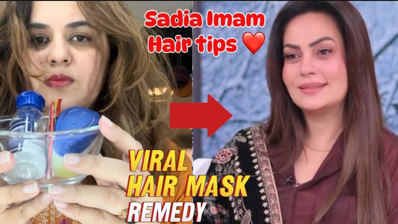 Let’s try viral sadia imam Hair Mask full detail video - YouTube