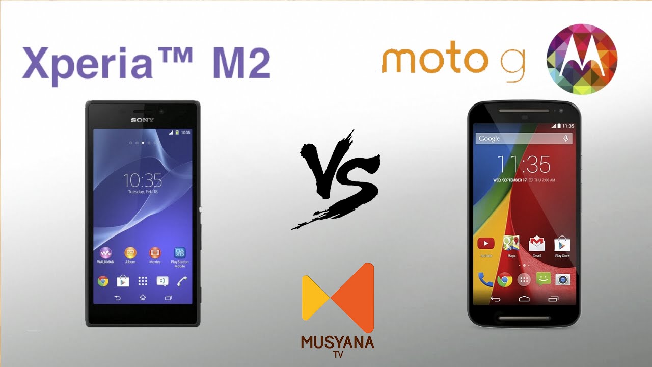 Sony Xperia M2 vs Motorola Moto G 2014 - YouTube