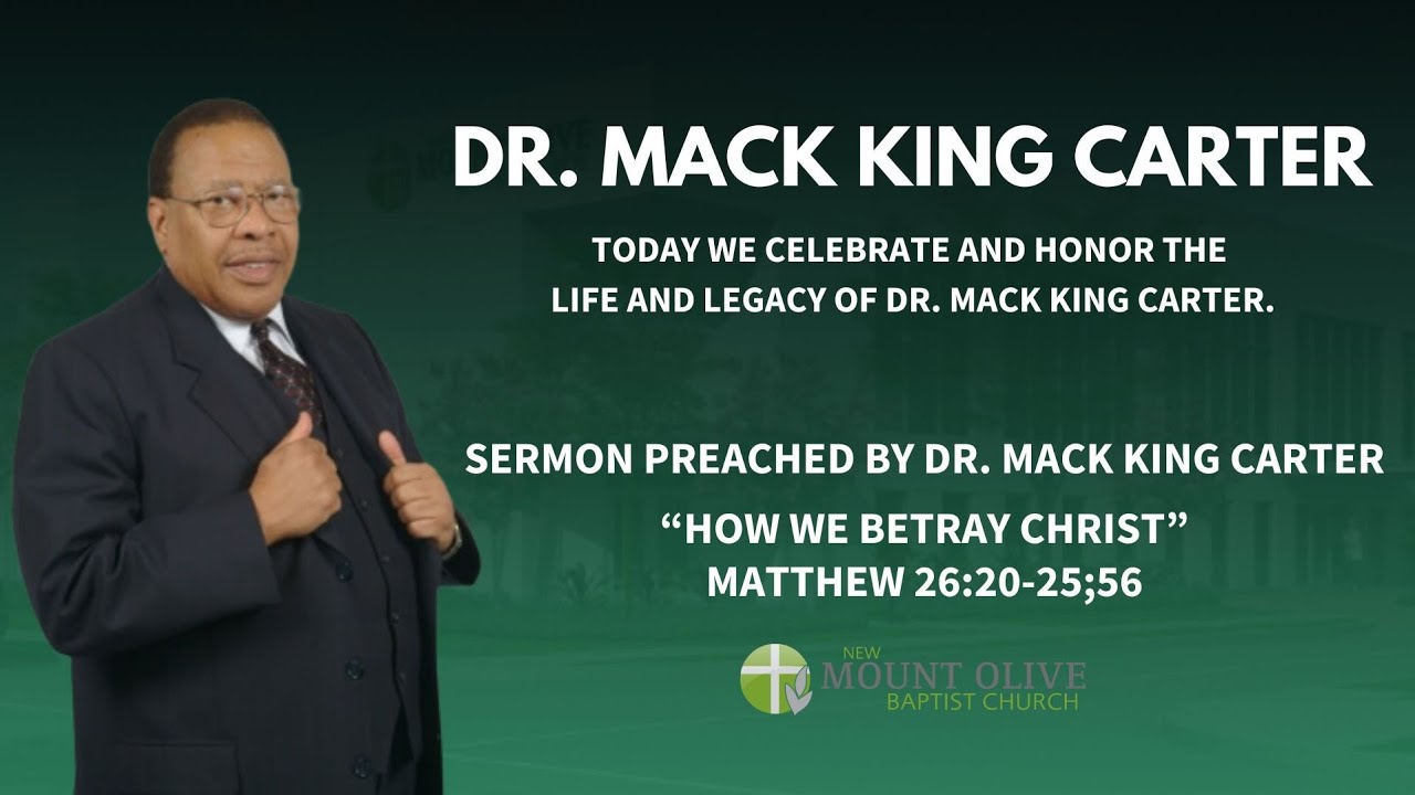 WE HONOR DR. MACK KING CARTER - YouTube