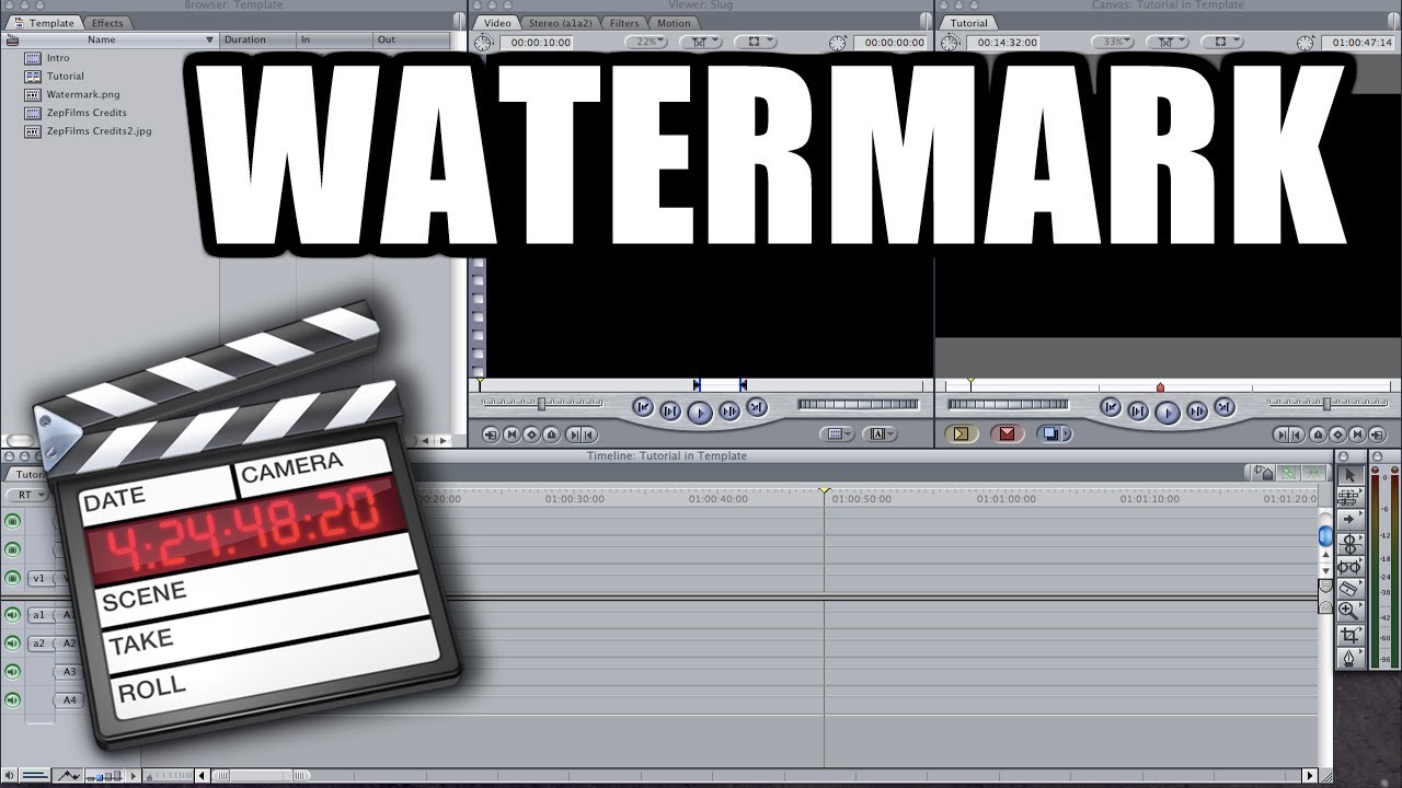 Final Cut Pro 7 - #22: Cómo crear una marca de agua (watermark) - YouTube