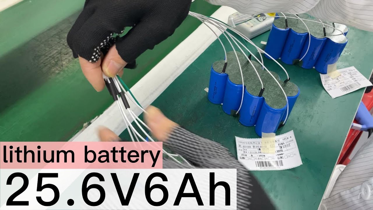 How do you make a 25.6 volt 6ah LiFePO4 battery - YouTube