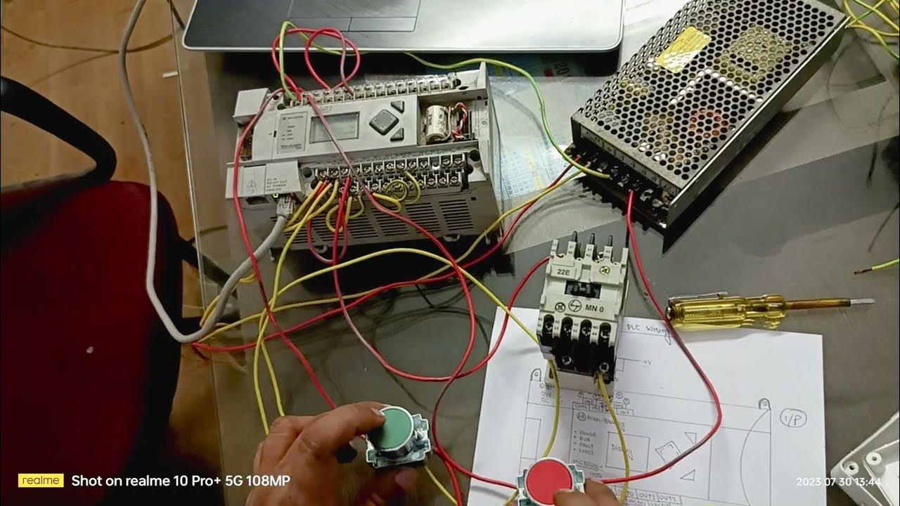 DOL Starter PLC Wiring and Ladder Logic Program | Control Wiring | # ...