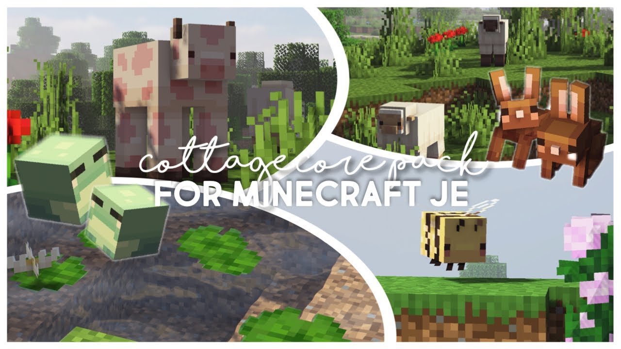 Cute Cottagecore Resource Pack For Minecraft Mobs/Animals! 🥺🐮☕️ (best ...