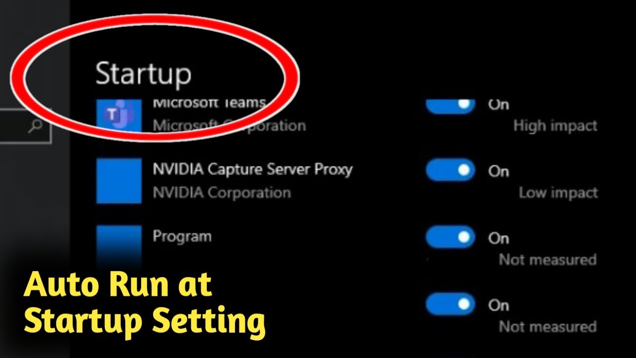 Windows 10 Auto Run at Startup Setting - YouTube