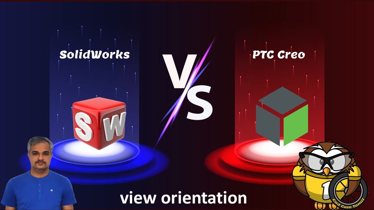 View Orientation SolidWorks Vs PTC Creo | Tamil - YouTube